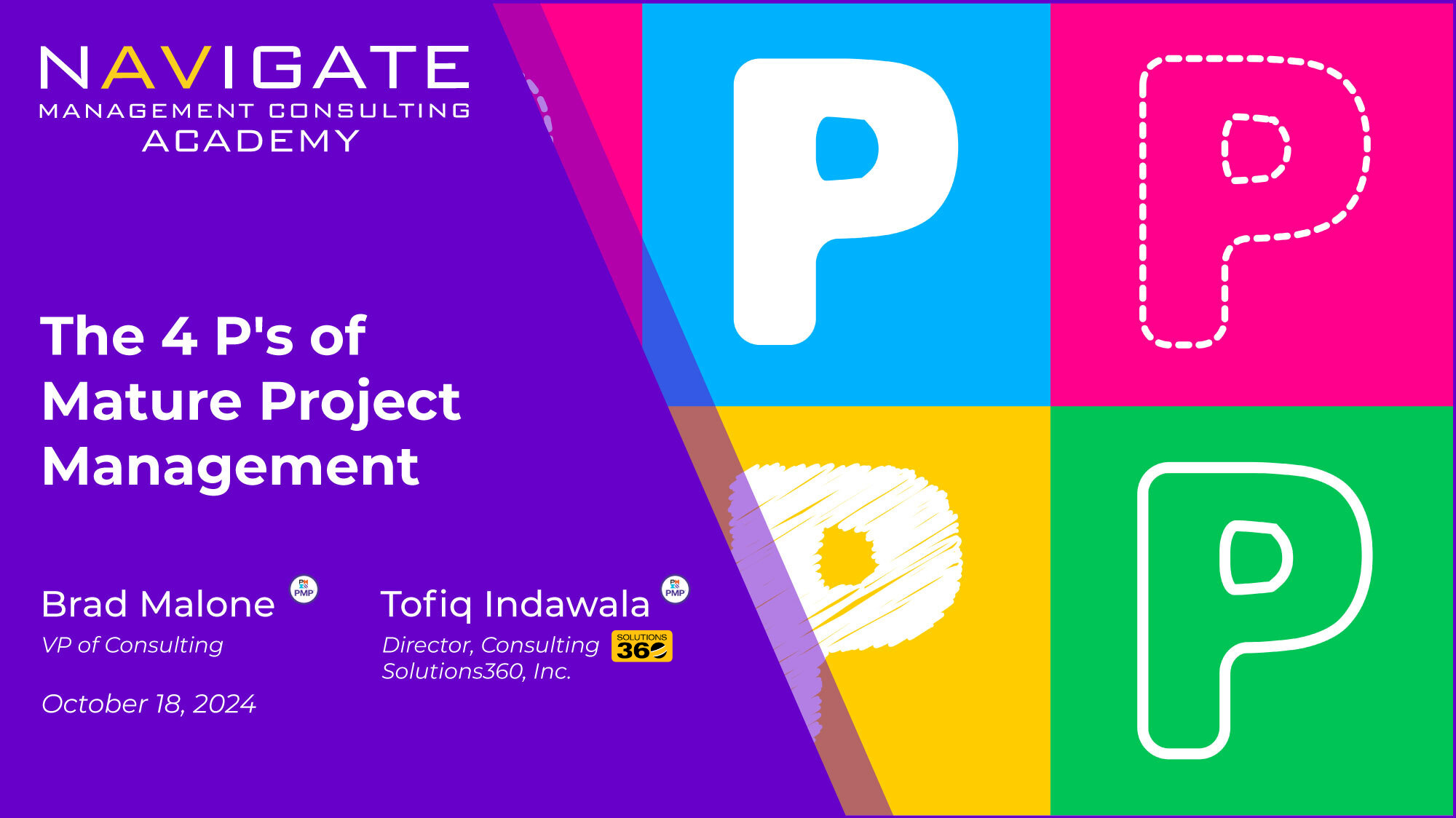 L57: The 4 P's of Mature Project Management - Navigate Academy